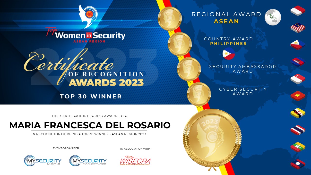 Past Winners - Top Women in Security ASEAN Region Awards